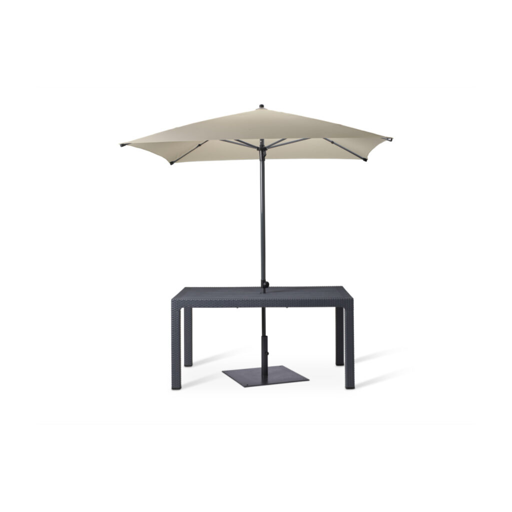 Canterbury 6 Seater Table and 6 Side chairs with a 2000mm Plaza Parasol ...