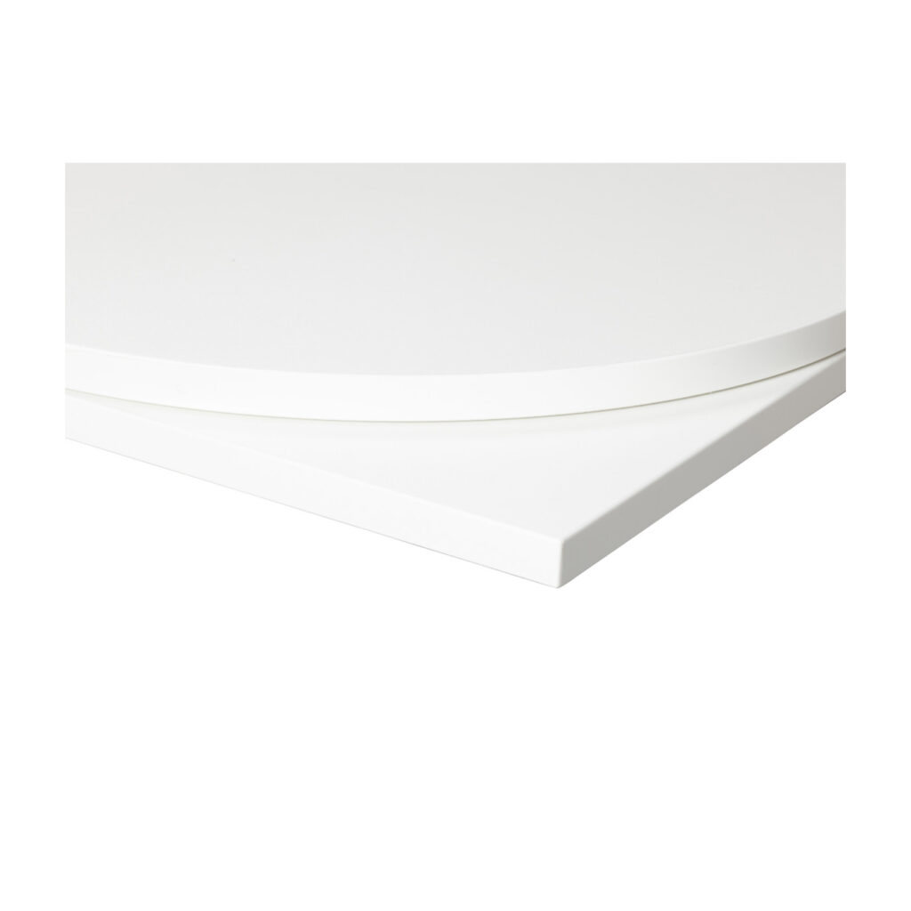 Forza Single Pedestal Dining Height Table with Tuff Top Original MFC ...