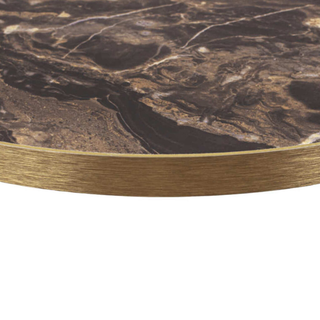Tuff Top Premium - High Gloss Table Top with metallic gold edging - In ...