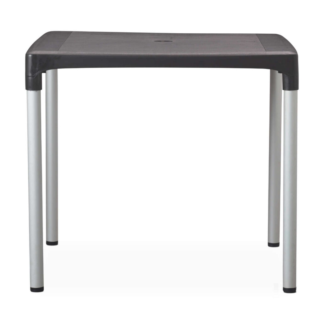 Vibe Black Polypropylene Table with Aluminium Legs | Simply Tables & Chairs