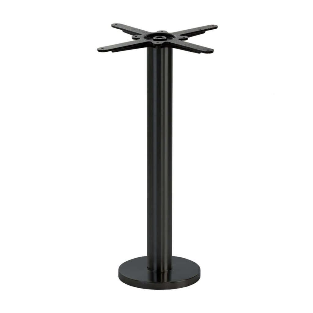 Anchor Floor Fixed Table Base - Black | Simply Tables & Chairs